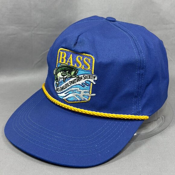 AB | Accessories | Vtg Bass Anglers Snapback Hat Cap Blue Ab Fishing ...
